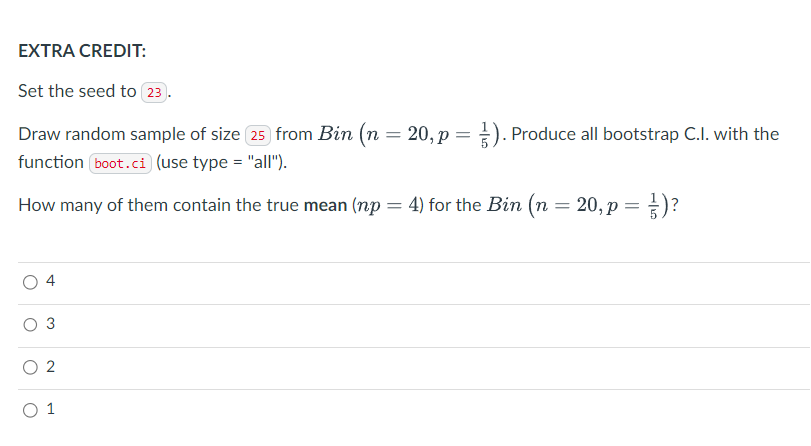 Solved Problem 12 Set the seed to 23 ). Draw random sample | Chegg.com
