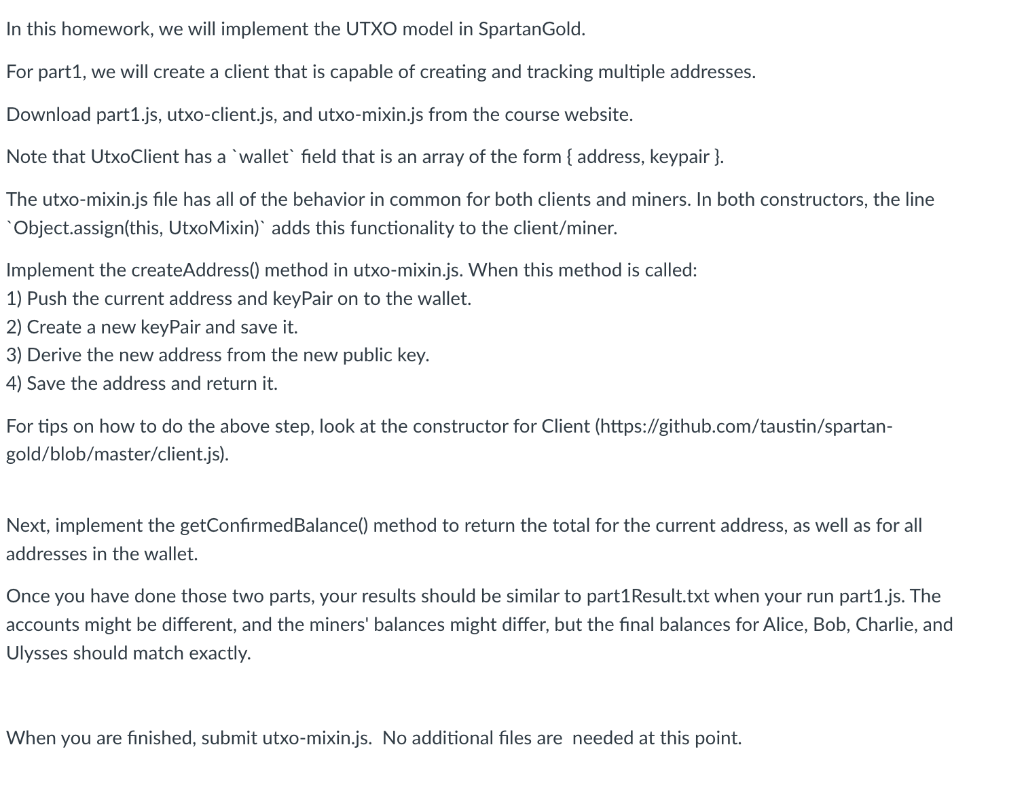 Solved The starter JAVASCRIPT code and the part1Result.txt | Chegg.com