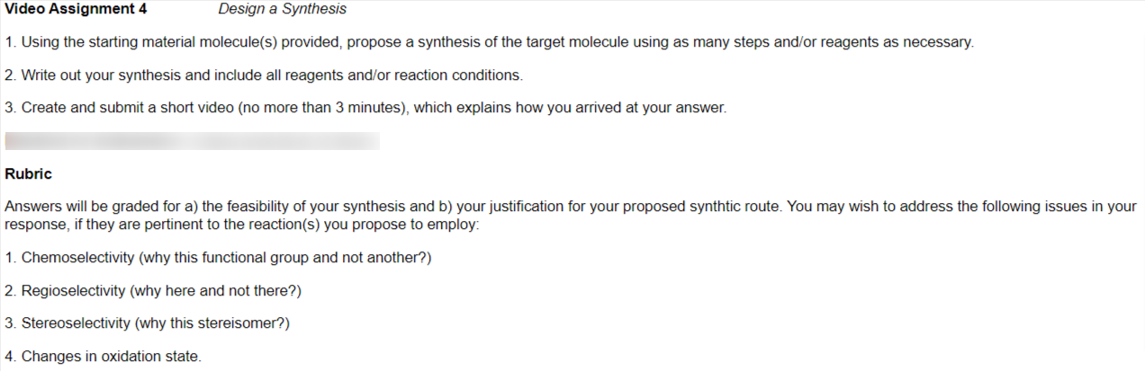 Solved Video Assignment 4 Design a Synthesis 1. Using the | Chegg.com