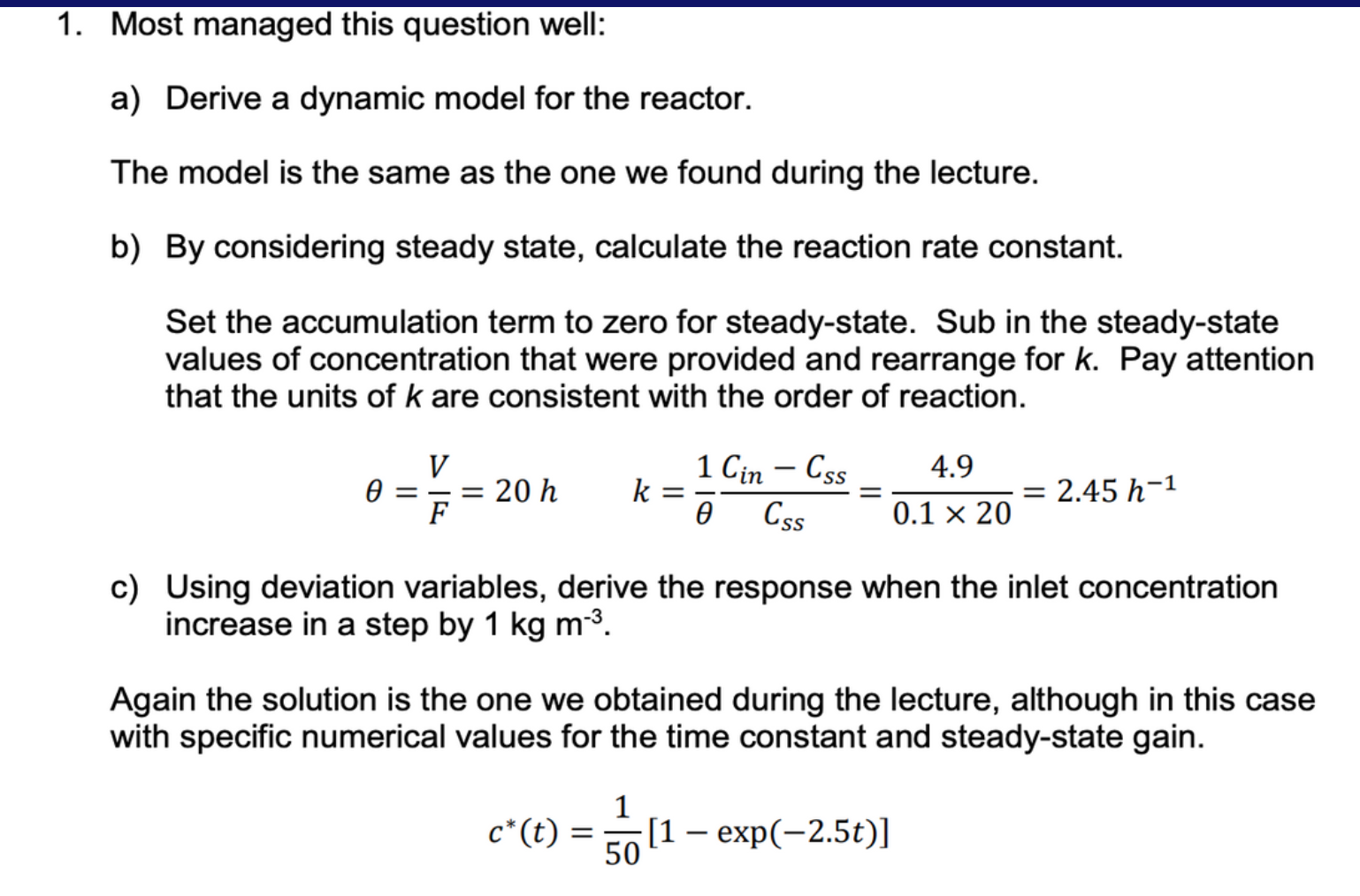 Solved Most managed this question well: a) Derive a dynamic | Chegg.com
