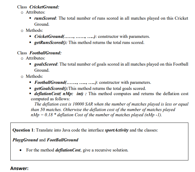 (displayAll(): This method displays all the | Chegg.com
