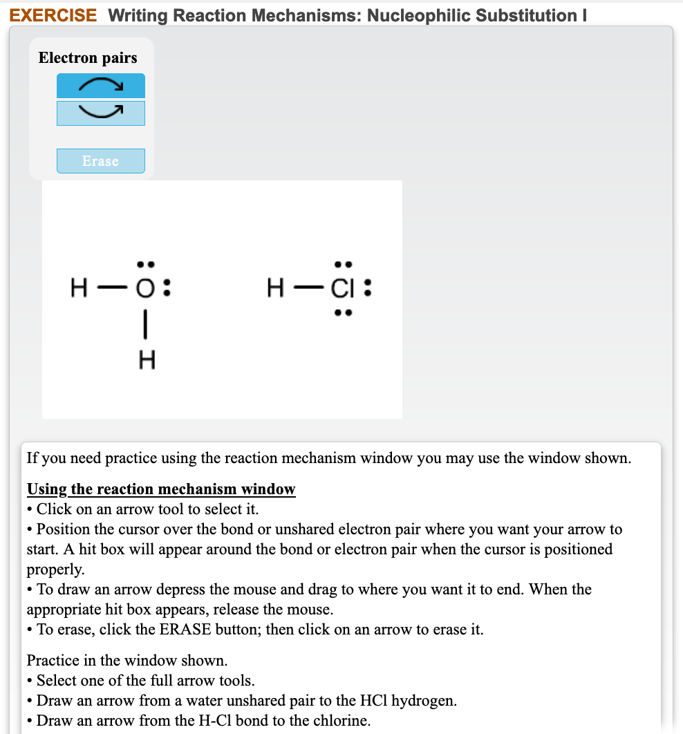 Solved EXERCISE Writing Reaction Mechanisms: Nucleophilic | Chegg.com