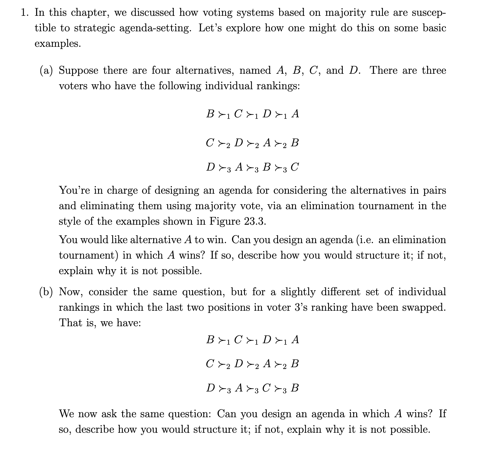 In this chapter, we discussed how voting systems | Chegg.com