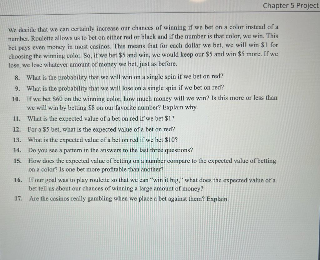 Solved We all dream of winning big, becoming an instant | Chegg.com