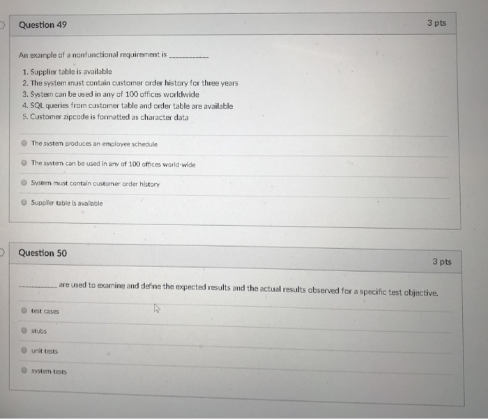 Solved D | Question 41 3 pts Client-server architecture | Chegg.com