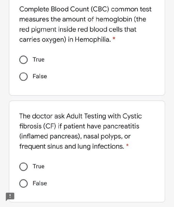 Solved Complete Blood Count (CBC) common test measures the | Chegg.com
