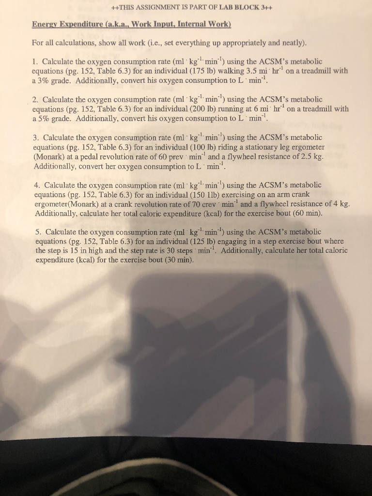 Solved ++THIS ASSIGNMENT IS PART OF LAB BLOCK 3++ Energy | Chegg.com