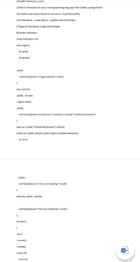 Task7 Inhertancepart1 What Is Inheritancea 
