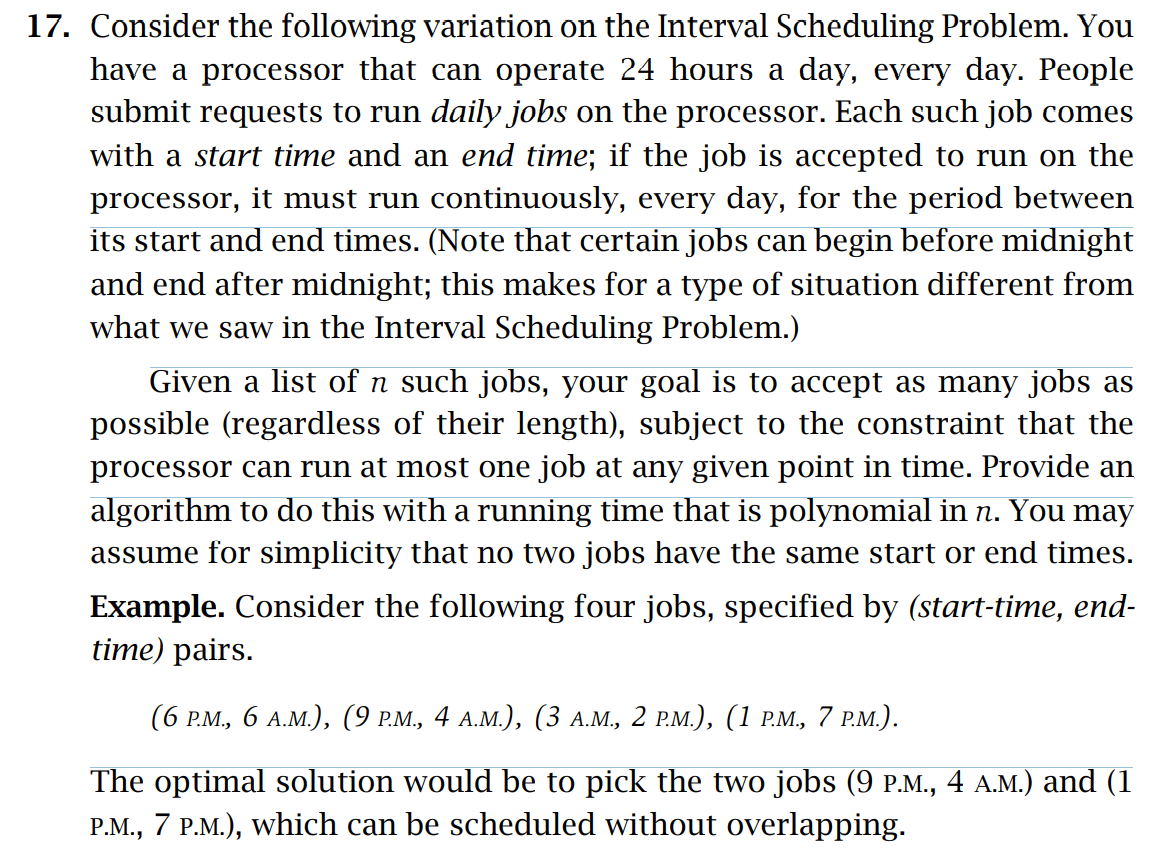 Solved 17. Consider the following variation on the Interval | Chegg.com