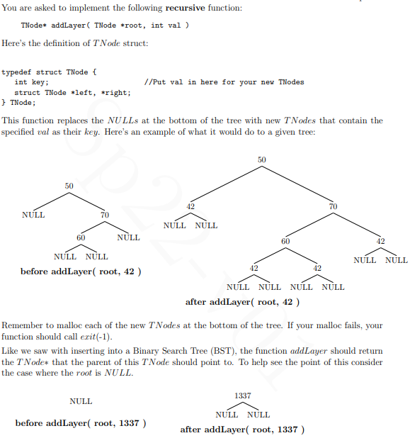 Solved You are asked to implement the following recursive | Chegg.com