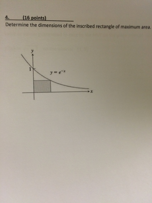 Solved Determine the dimensions of the inscribed rectangle | Chegg.com