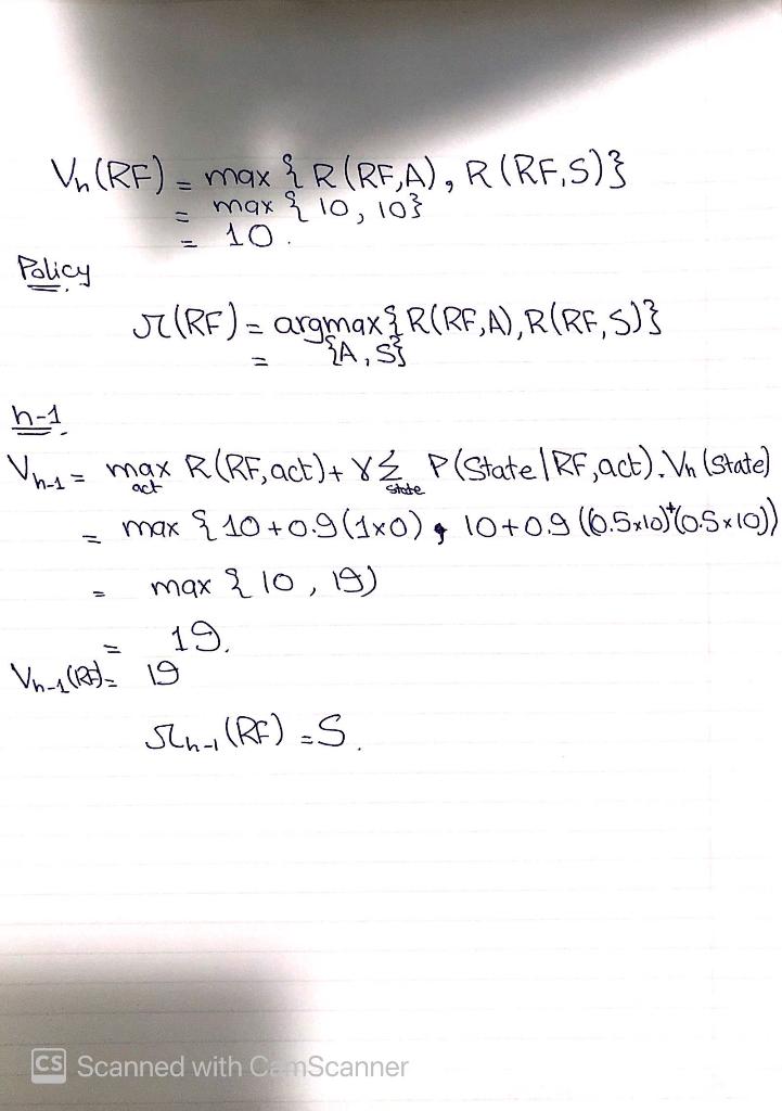 Solved Question: Solve the below table by considering Markov | Chegg.com
