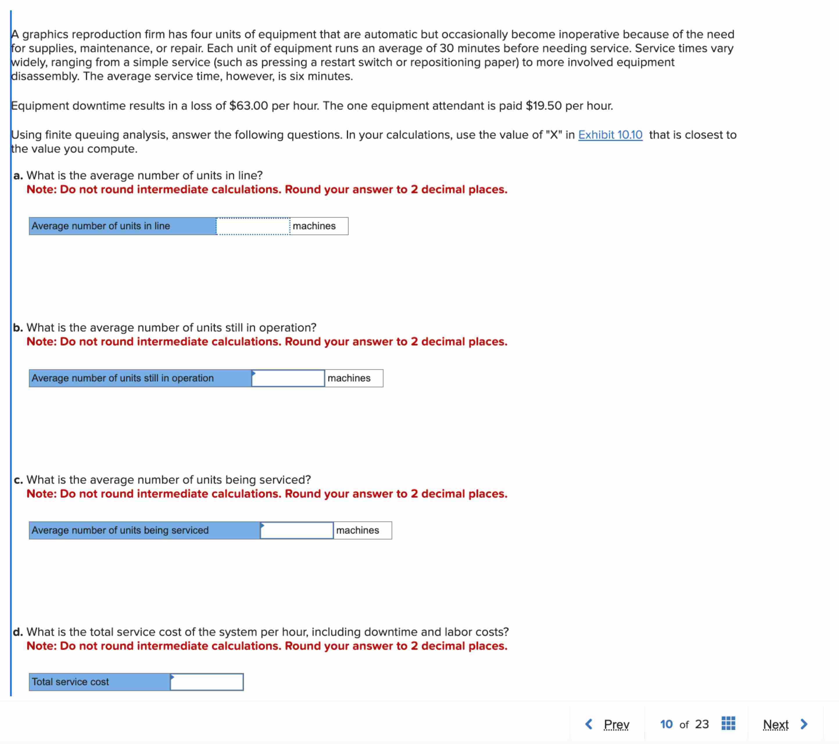 Solved A graphics reproduction firm has four units of | Chegg.com