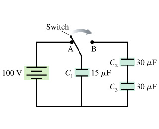 Solved Initially, the switch in the figure is in position A | Chegg.com
