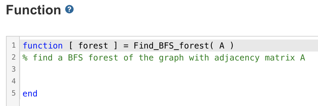 Solved Write a function that takes as input the adjacency | Chegg.com