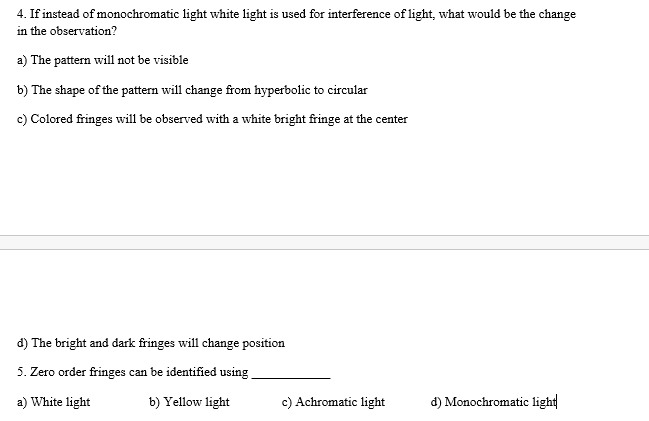 Solved 1. Interference was observed in interference chamber | Chegg.com