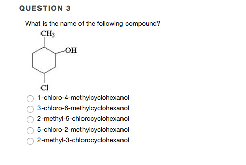 Solved QUESTION 3 What is the name of the following | Chegg.com