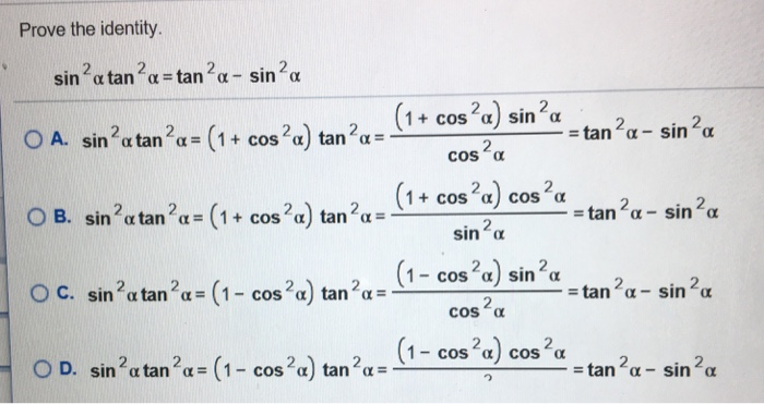 Solved Prove the identity (1 + cos 2α) sin 2α (1 + | Chegg.com