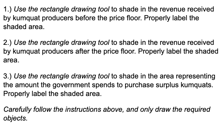Solved 1.) Use the rectangle drawing tool to shade in the | Chegg.com