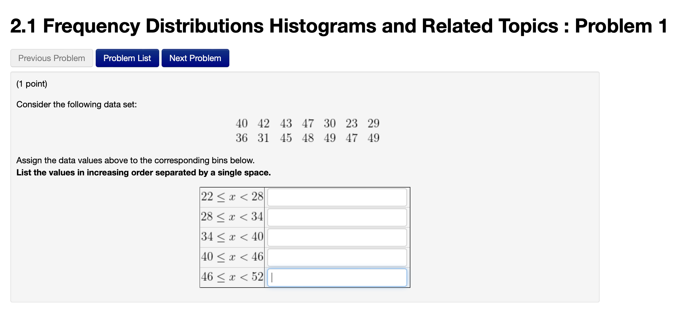 Solved 2.1 Frequency Distributions Histograms and Related | Chegg.com