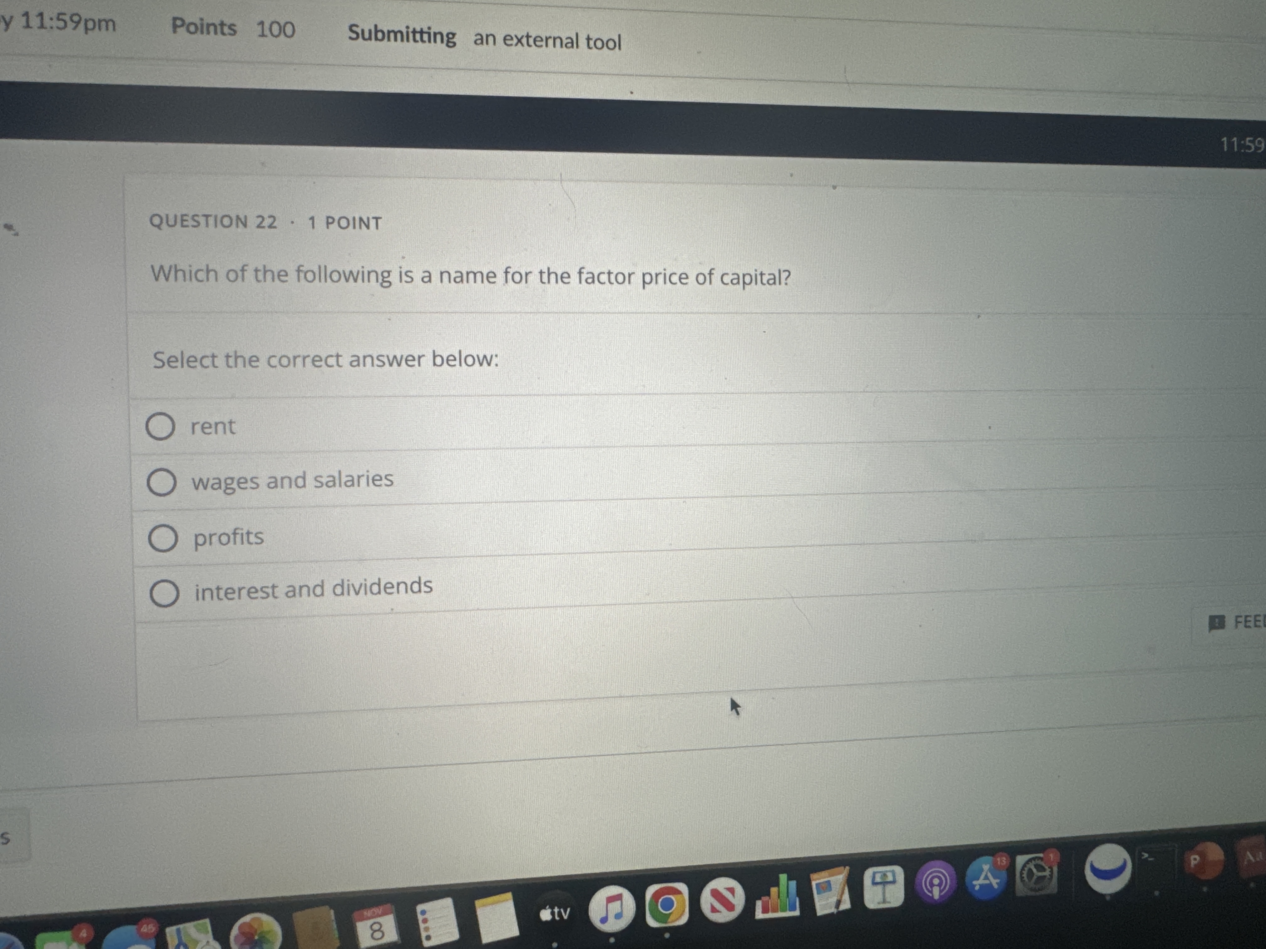 Solved QUESTION 22 - 1 ﻿POINTWhich of the following is a | Chegg.com