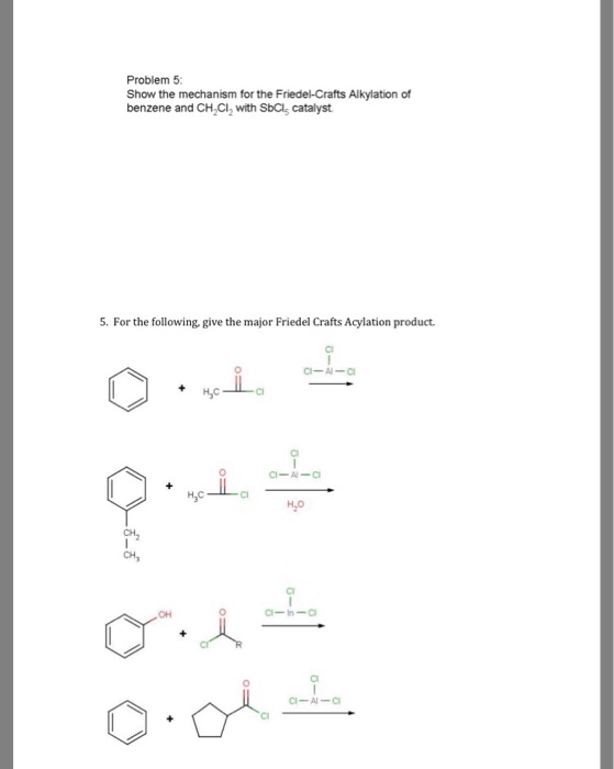 Solved Show the mechanism for the Friedel-Crafts Alkylation | Chegg.com