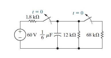 Solved In the circuit shown in (Figure 1), both switches | Chegg.com