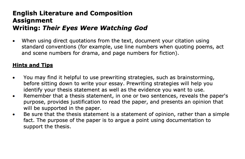 English Literature and Composition Page 1 of 1 | Chegg.com
