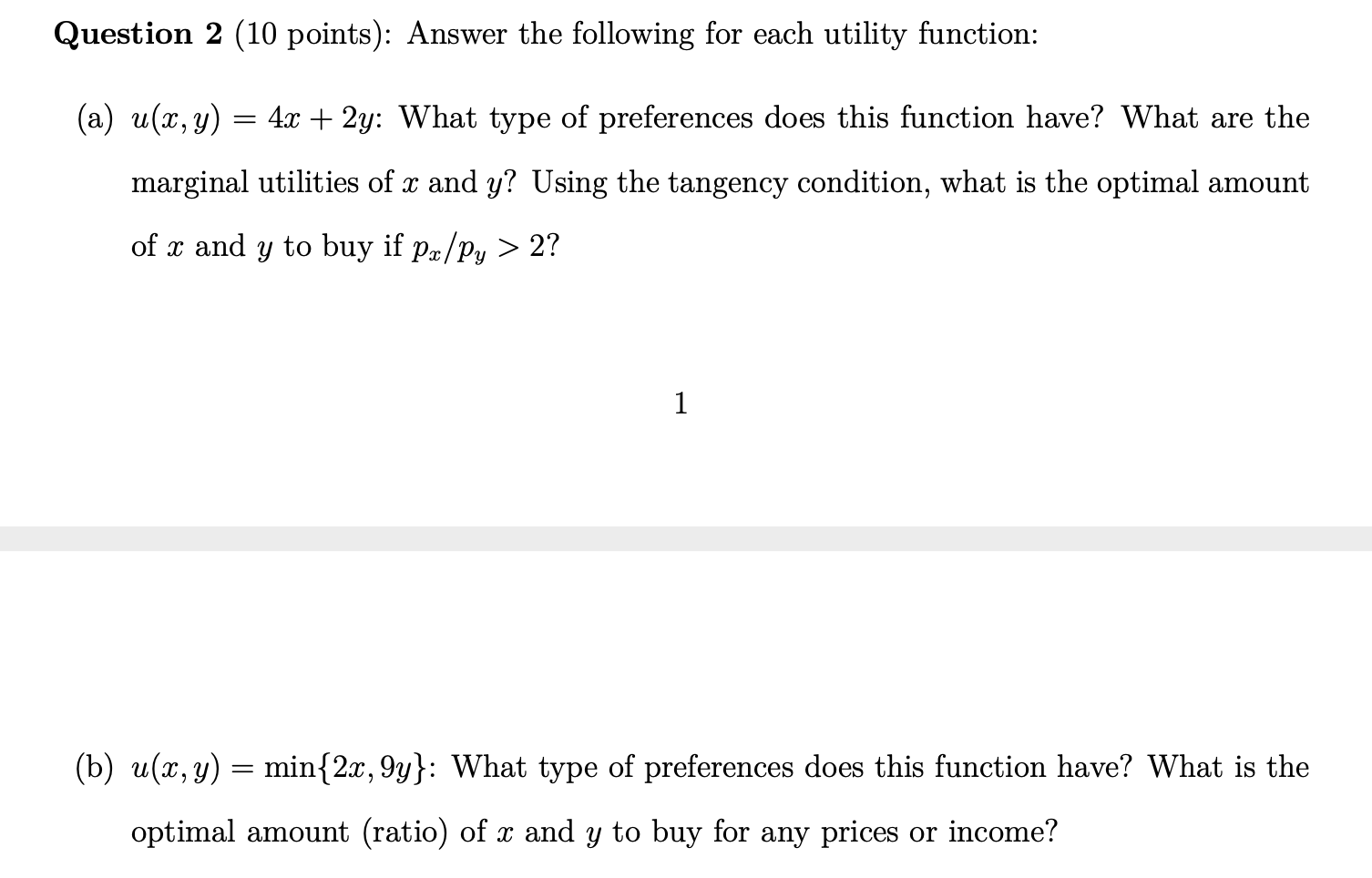 Solved Question 2 10 Points Answer The Following For Each 7816