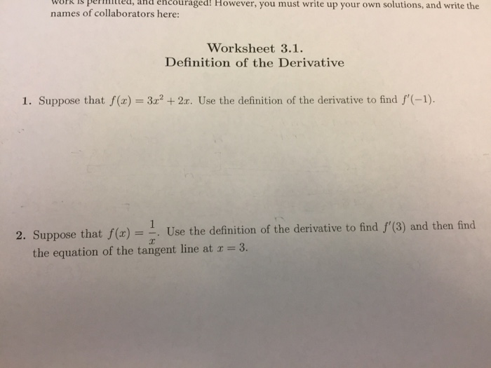 Solved Suppose that f (x) = 3x^2 + 2x. Use the definition of | Chegg.com