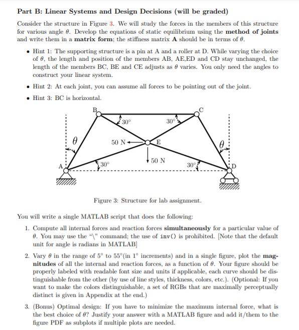 Solved Part B: Linear Systems and Design Decisions (will be | Chegg.com