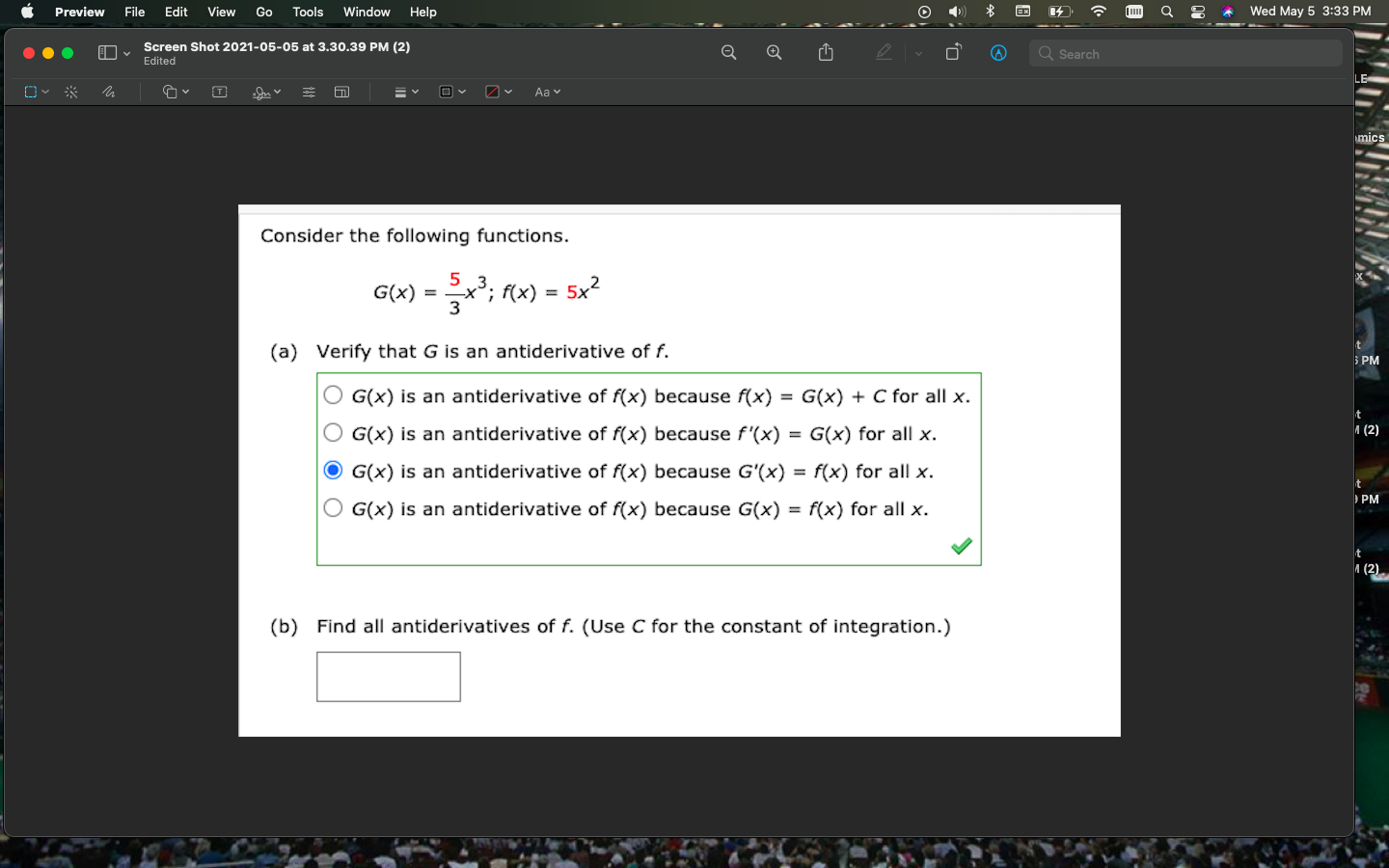 Solved Preview File Edit View Go Tools Window Help * Wed May | Chegg.com