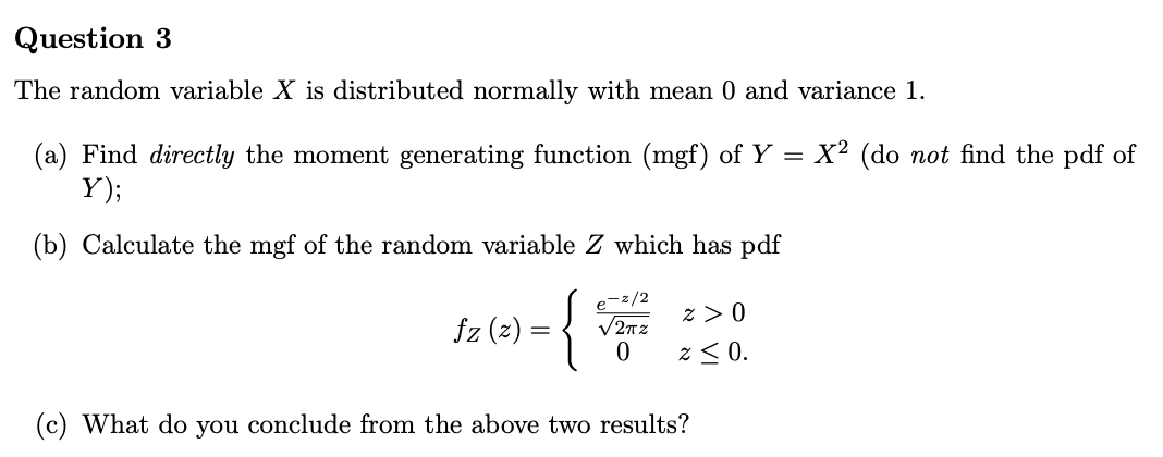 Solved The random variable X is distributed normally with | Chegg.com