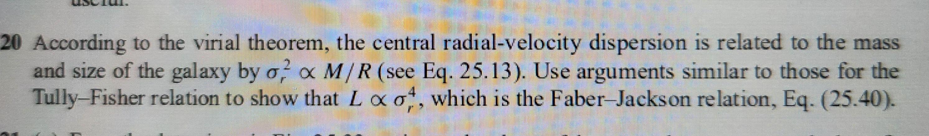 Solved According To The Virial Theorem The Central