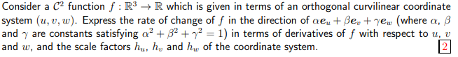 Solved Consider a C2 function f : R3 R which is given in | Chegg.com