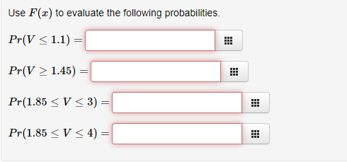 Solved A random variable V has CDF F(x) = {a