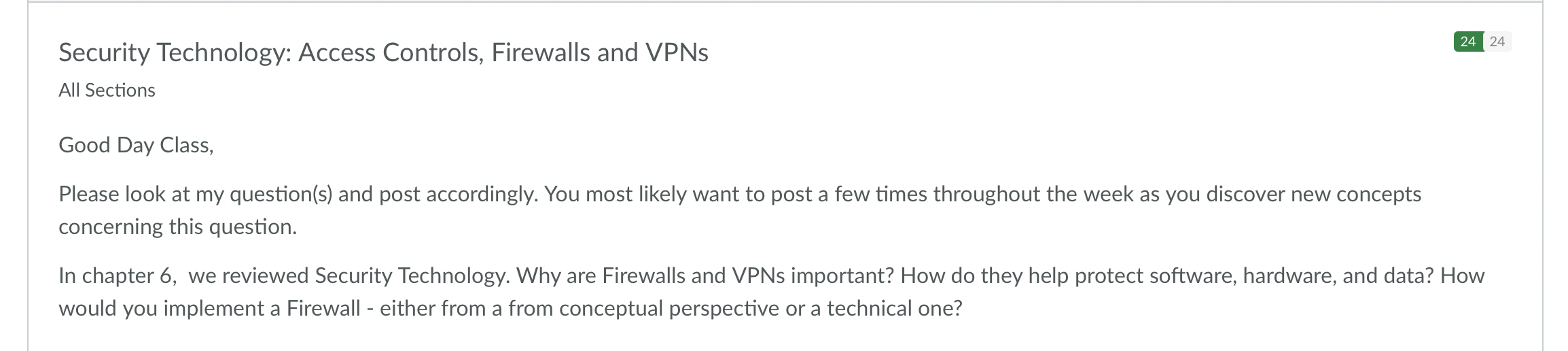 Solved Security Technology: Access Controls, Firewalls and | Chegg.com