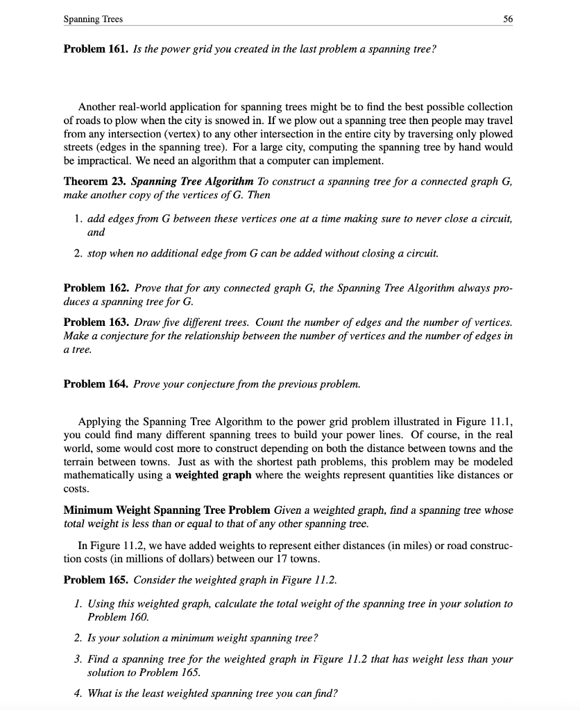 Solved The left graph in Figure 11.1 shows seventeen towns | Chegg.com