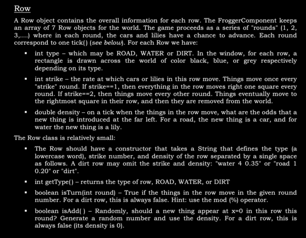 Row A Row object contains the overall information for | Chegg.com