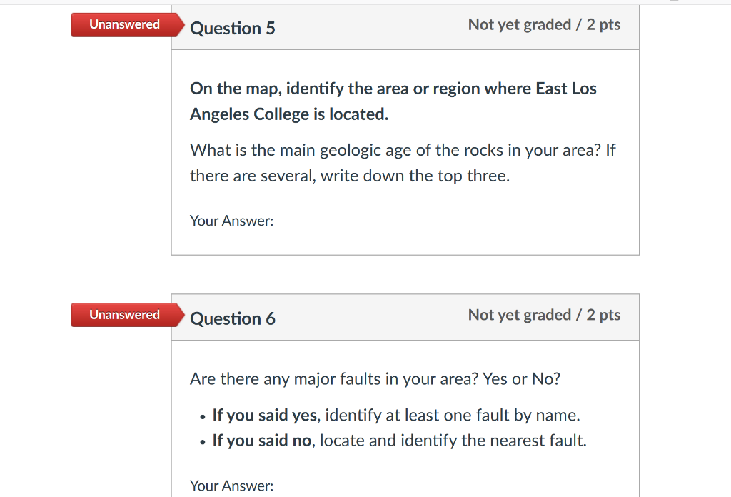 Solved Unanswered Question 5 Not yet graded / 2 pts On the | Chegg.com