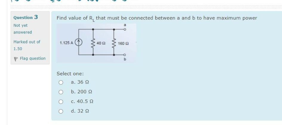 Solved Find value of R, that must be connected between a and | Chegg.com