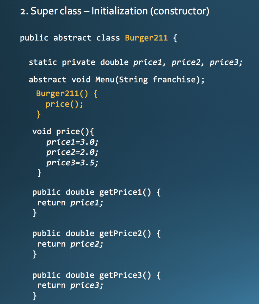 The purpose of this assignment is to display the menu | Chegg.com