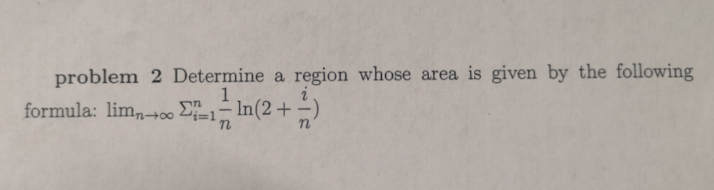 Solved problem 2 Determine a region whose area is given by | Chegg.com