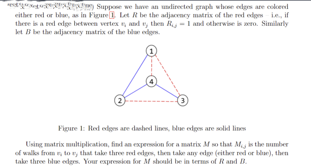 Solved reet either red or blue, as in Figure 1. Let R be the | Chegg.com