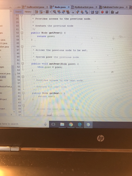 Solved java x se Node.java ×EMyAbstractistjava x SPalr | Chegg.com