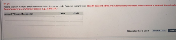 Solved Exercise 21A-3 a-g (Part Level Submission) Splish | Chegg.com