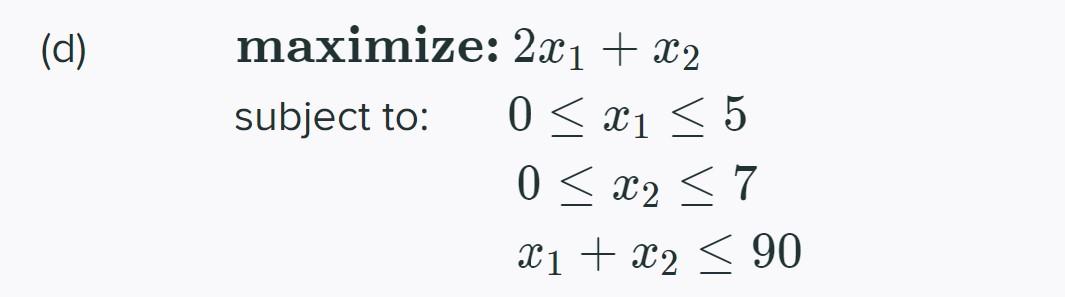 Solved Solve the following linear program using the simplex | Chegg.com