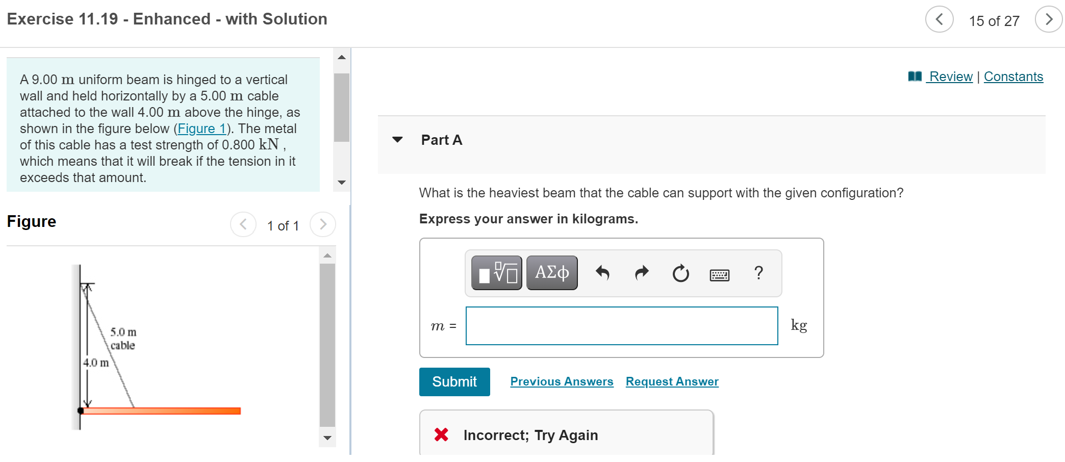 Solved Exercise 11.19 - Enhanced - with Solution 15 of 27 1 | Chegg.com