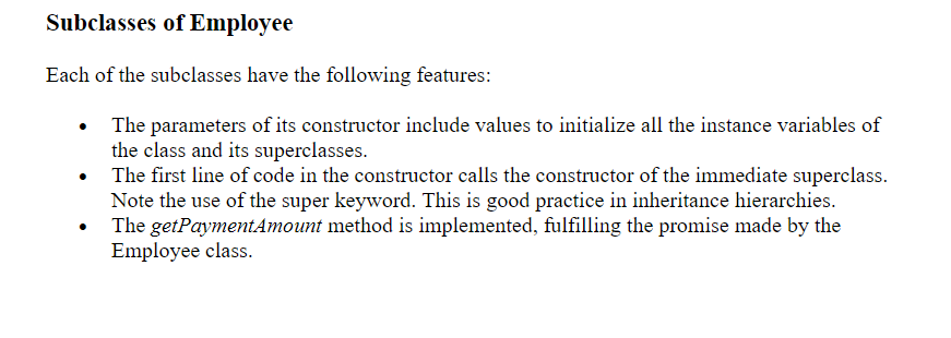 Solved The Payable Interface An interface declares one or | Chegg.com