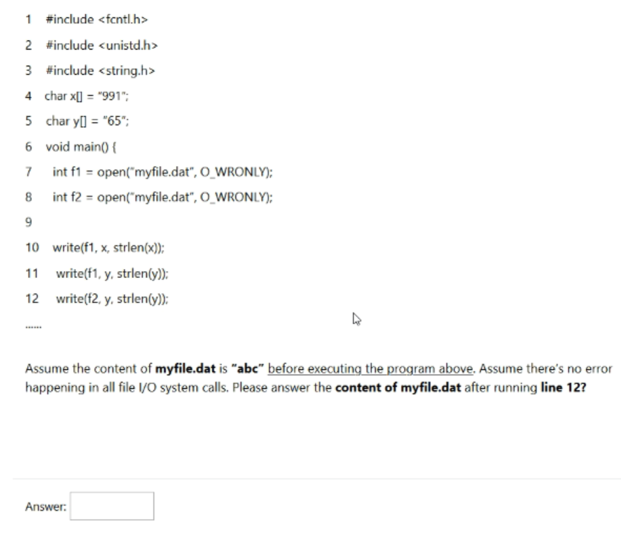 Solved 1 #include 2 #include 3 #include 4 char x[] = | Chegg.com